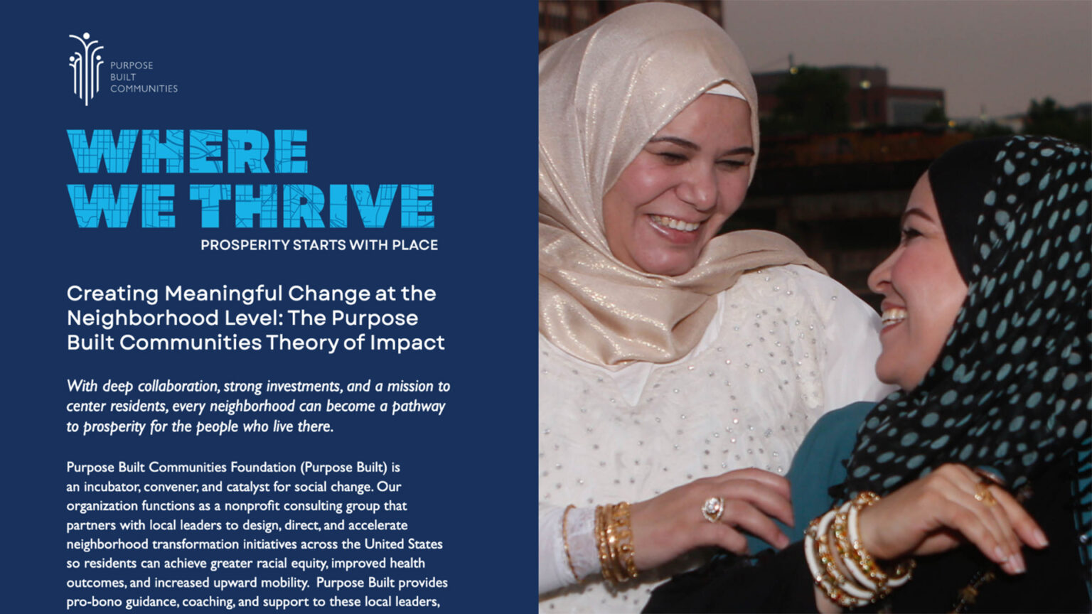 What We Do - Purpose Built Communities